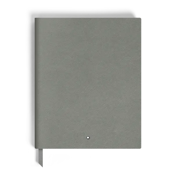 Montblanc Notebook Small, Saffiano Leather, Medium Grey Lined Pages - Warm Grey