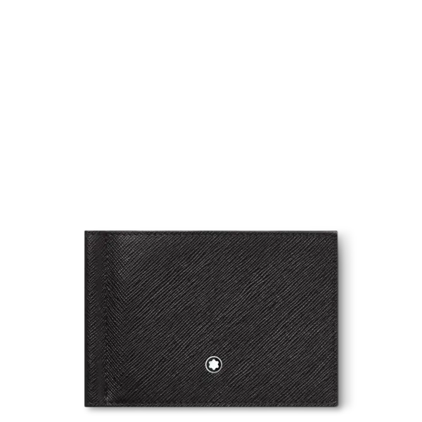 Montblanc Sartorial Wallet 6cc With Money Clip - Black