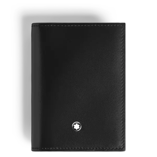 Montblanc Card Holder 4cc In Meisterstück - Ink Blue / Black