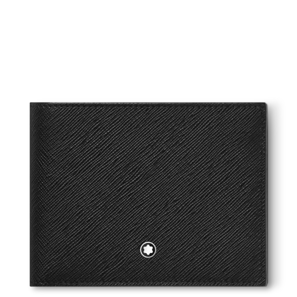 Montblanc Sartorial Wallet 6cc With 2 View Pockets - Black