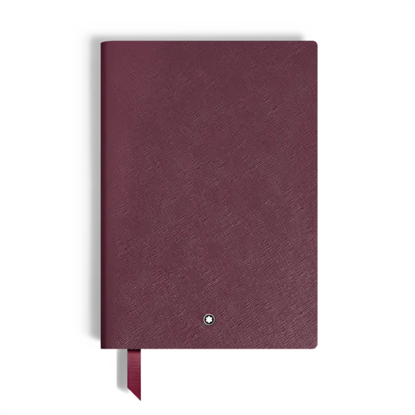 Montblanc Notebook Medium, Leather, Burgundy, Lined Pages - Cassis