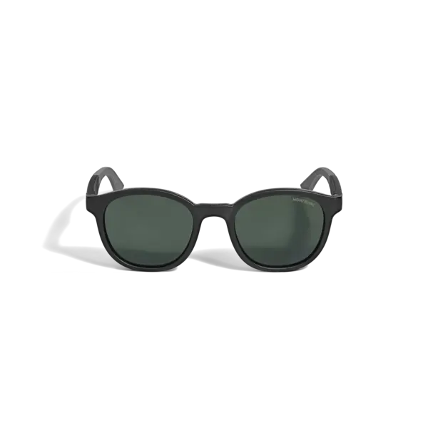 Montblanc Round Frame Sunglasses - Black
