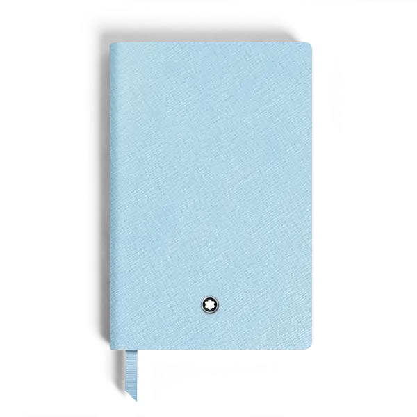 Montblanc Notebook Small, Saffiano Leather, Pale Lined Pages - Blue