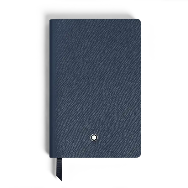 Montblanc Notebook Small, Leather Lined Pages - Blue