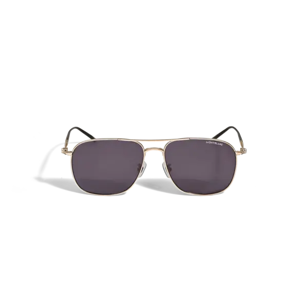 Montblanc Squared Frame Sunglasses - Gold