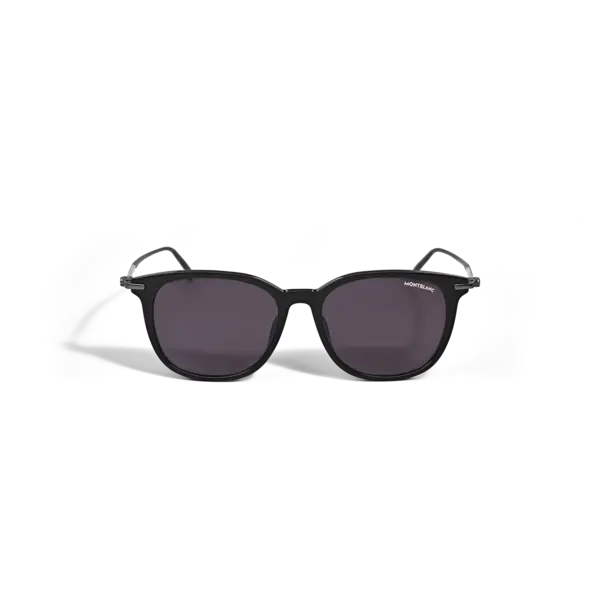 Montblanc Full Rim Rectangle Sunglasses - Black