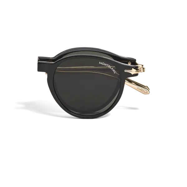 Montblanc Oval Foldable Sunglasses - Black