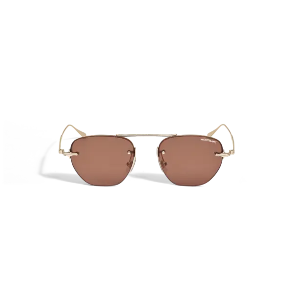 Montblanc Oval Sunglasses - Gold