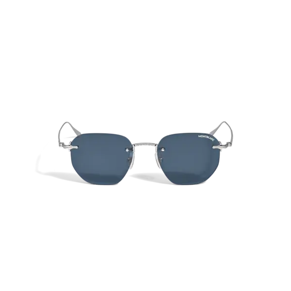 Montblanc Round Sunglasses - Silver