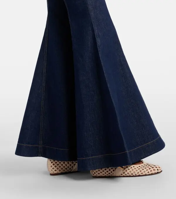 Zimmermann Luna Belted Flared Jeans