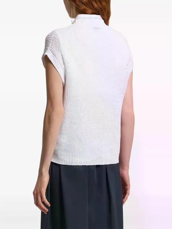 Peserico Button Embellished Knit Top