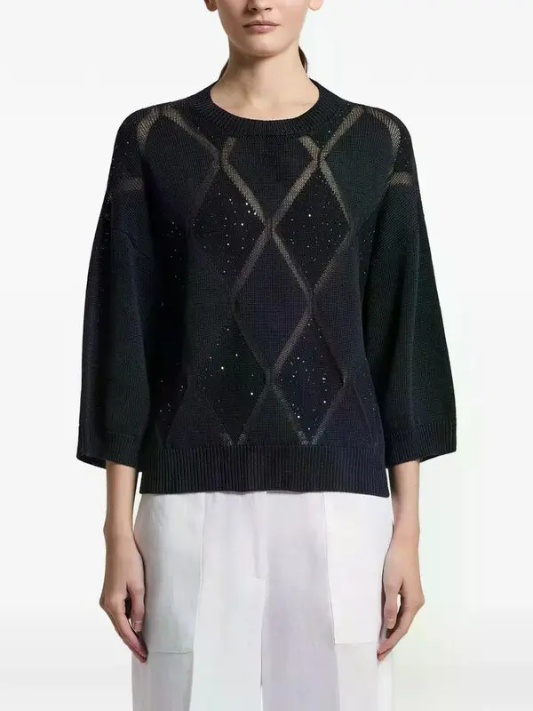Peserico Diamond Knit Jumper