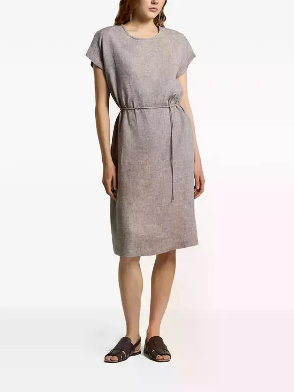 Peserico Tie-waist Dress - Neutrals