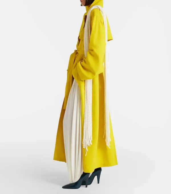 Alaïa Beaded Fringed Scarf