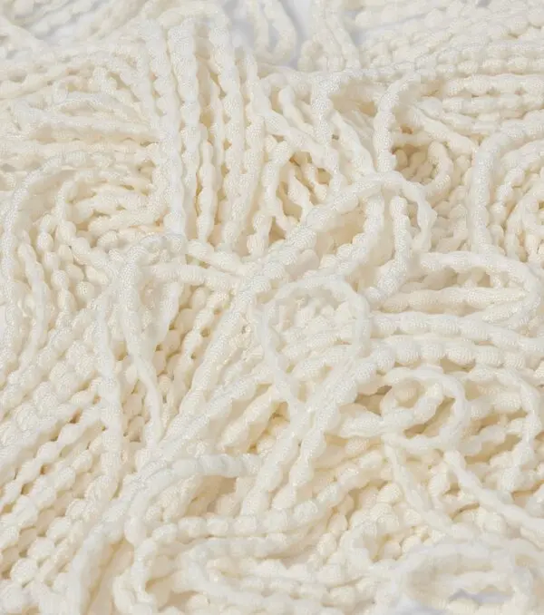 Alaïa Beaded Fringed Scarf