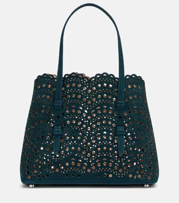 Alaïa Le Mina 25 Vienne Wave Tote Bag - Blue