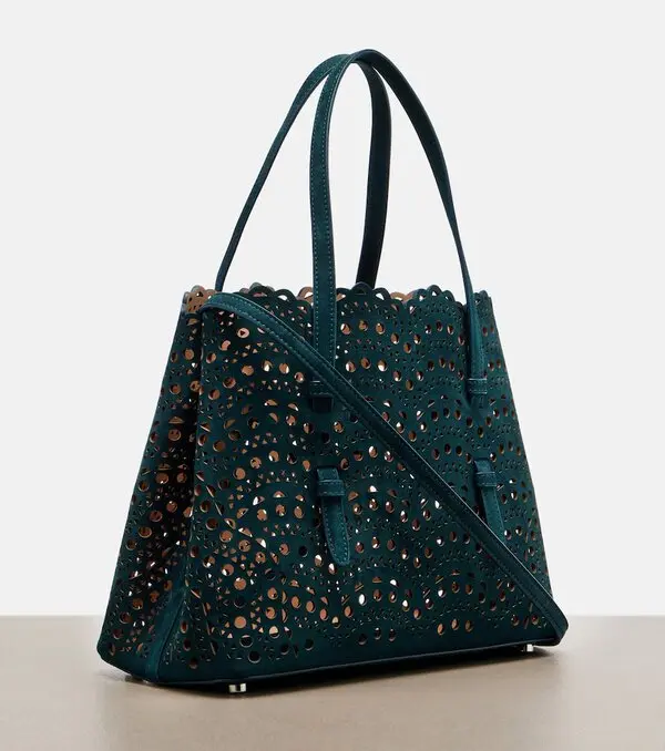 Alaïa Le Mina 25 Vienne Wave Tote Bag - Blue
