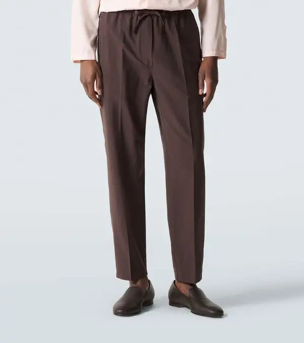 UMIT BENAN Selly Silk-blend Straight Pants