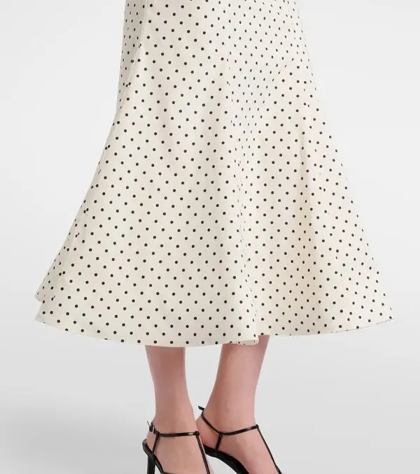ROTATE BY BIRGER CHRISTENSEN Amadelle Cotton-blend Midi Dress