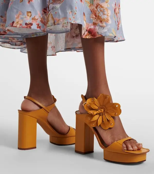 Zimmermann Brightside Platform Leather Sandals