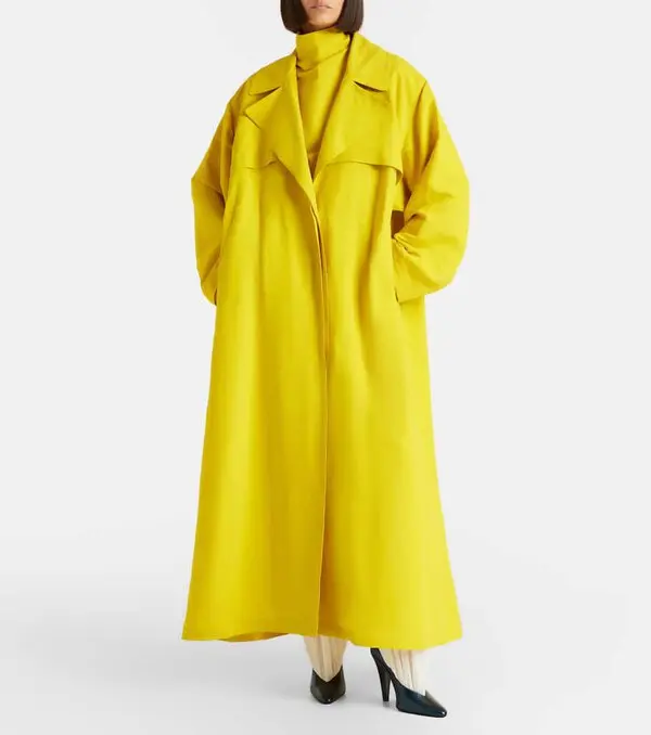 Alaïa Oversized Poplin Trench Coat