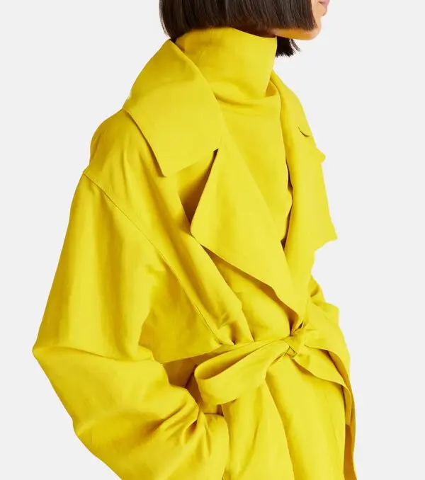 Alaïa Oversized Poplin Trench Coat