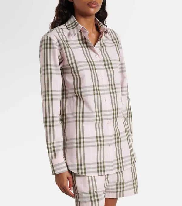 Burberry Check Cotton Poplin Shirt