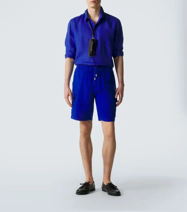 Vilebrequin Linen Bermuda Shorts - Blue