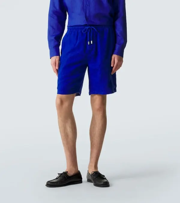 Vilebrequin Linen Bermuda Shorts - Blue