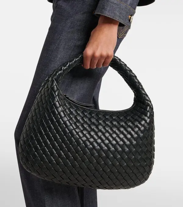 Bottega Veneta Intrecciato Small Top-handle Bag - Black