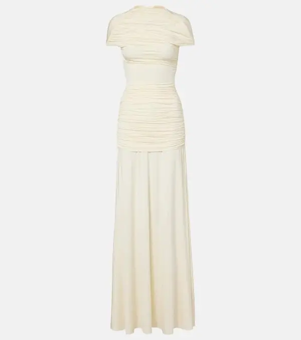 SELF-PORTRAIT Draped Jersey Gown