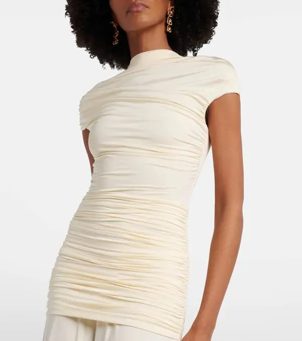 SELF-PORTRAIT Draped Jersey Gown