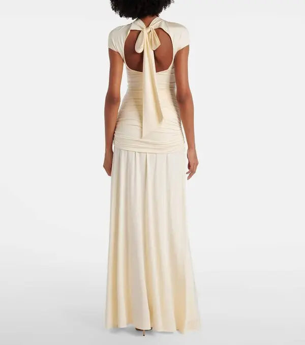 SELF-PORTRAIT Draped Jersey Gown