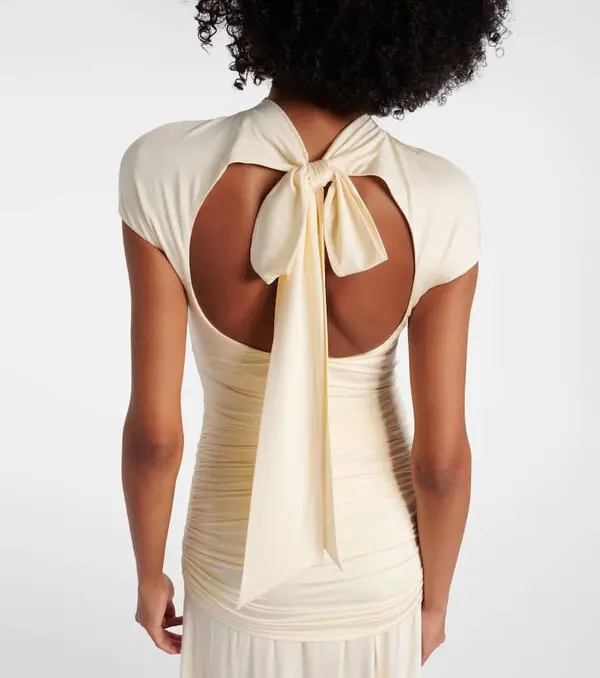 SELF-PORTRAIT Draped Jersey Gown