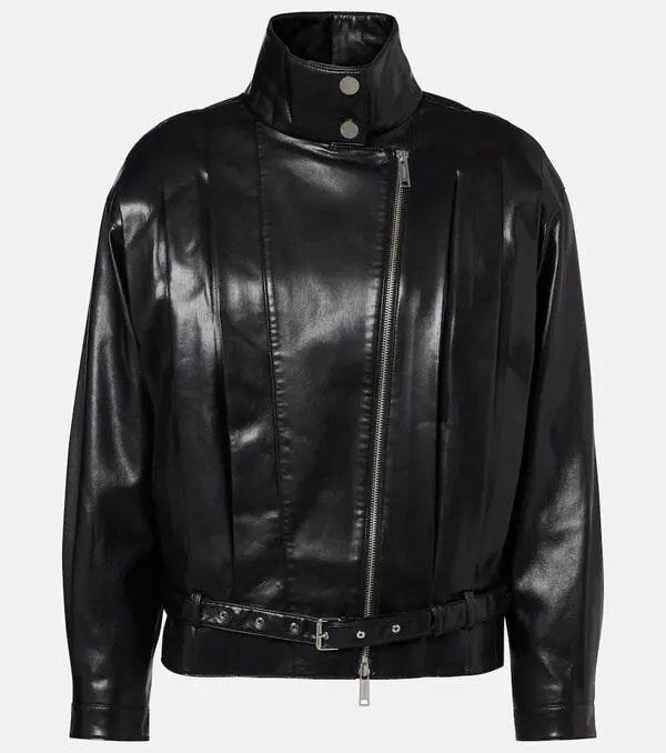 SELF-PORTRAIT Belted Biker Jacket