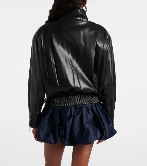 SELF-PORTRAIT Belted Biker Jacket