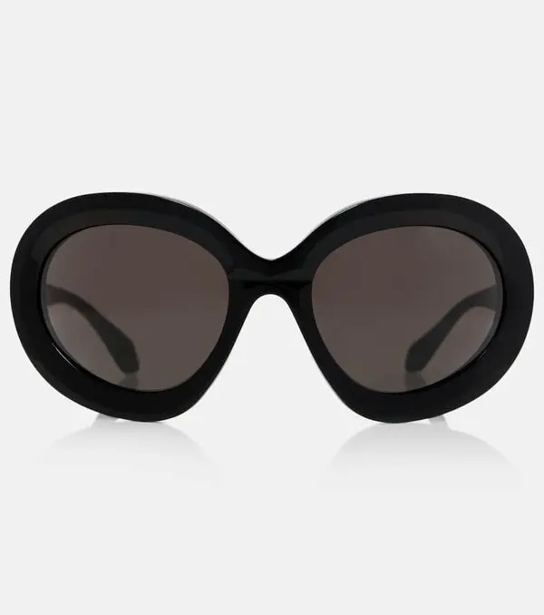 Alaïa Logo Oversized Sunglasses - Black