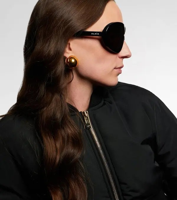 Alaïa Logo Oversized Sunglasses