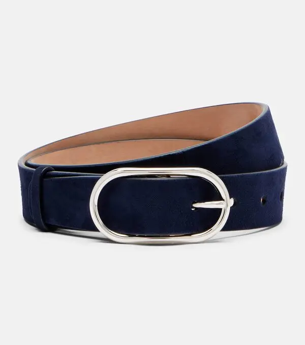 Gabriela Hearst Suede Belt - Blue