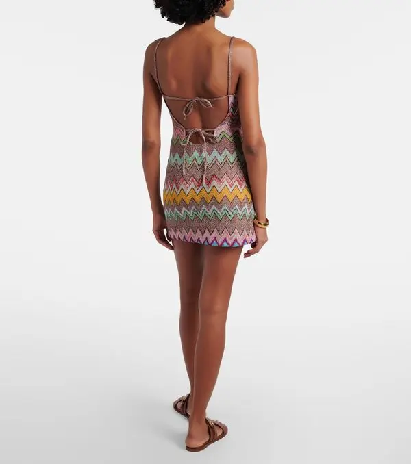 Missoni Zigzag Lame Minidress - Multicoloured