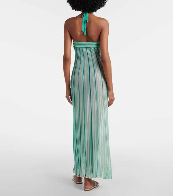 Missoni Striped Halterneck Maxi Dress
