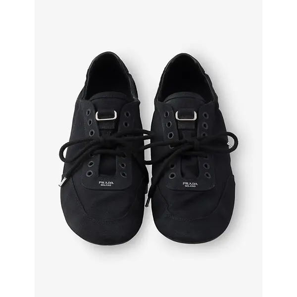 Prada Canvas Trainers - Black