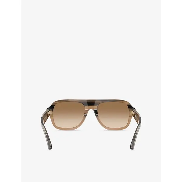 Burberry Aviator-frame Sunglasses - Cream