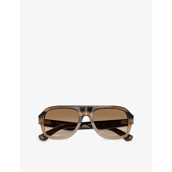 Burberry Aviator-frame Sunglasses - Cream