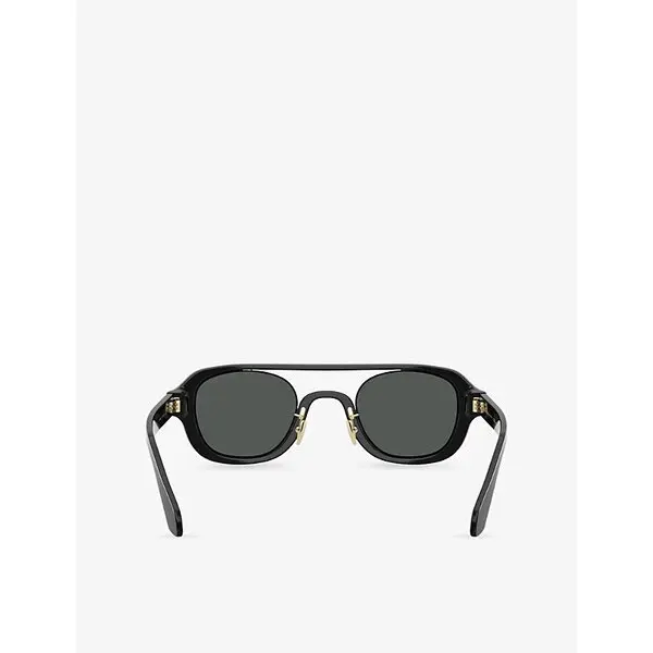 Giorgio Armani Ar8247 Irregular-frame Sunglasses - Black