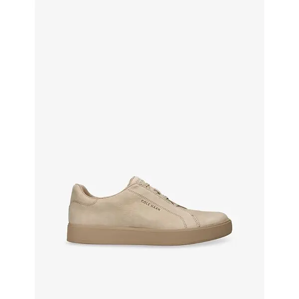 Cole Haan Grandpro Luxe Slip-on Suede Trainers - Beige
