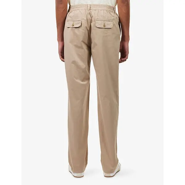 Paige Cotton Regular Fit Trousers - Khaki