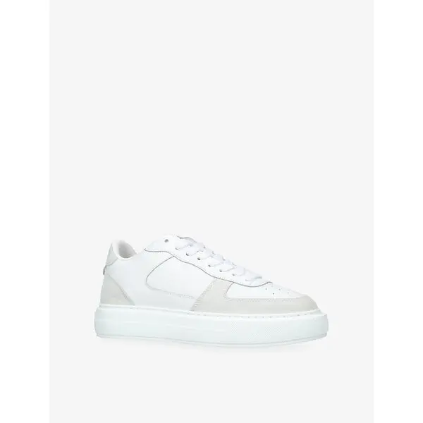 CLEENS Court Leather And Suede Trainers - White/comb