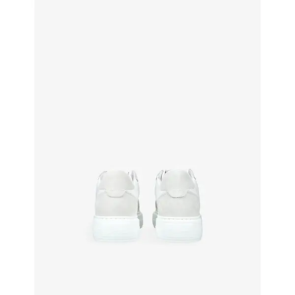 CLEENS Court Leather And Suede Trainers - White/comb