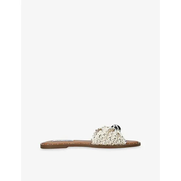Steve Madden Dipsy Woven Sandals - Cream